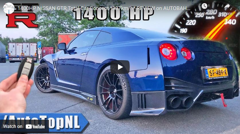 1400HP NISSAN GTR Total Car Concept *337km/h* REVIEW on AUTOBAHN by ...